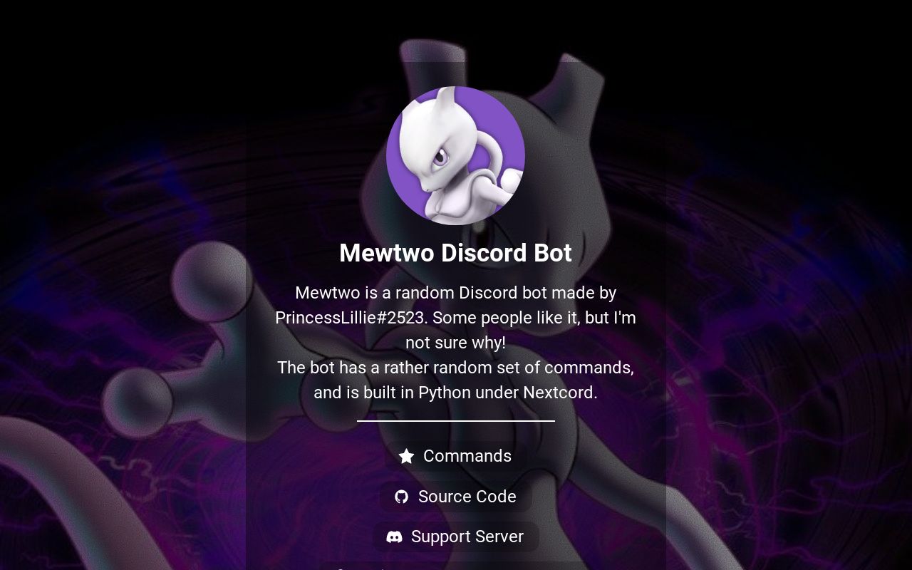 Mewtwo Discord Bot